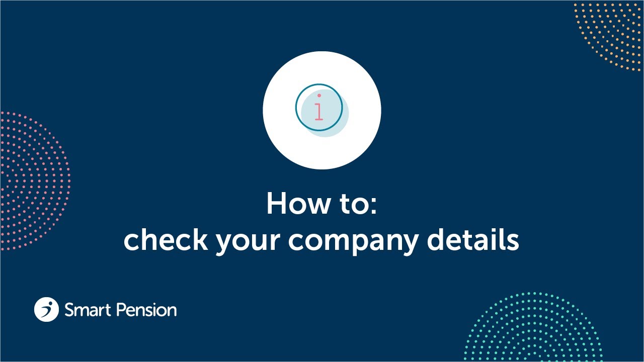 How to: check your company details - YouTube