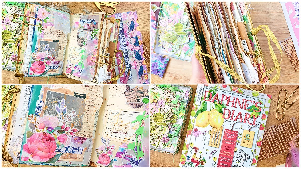 💖 ️ CRAFT THERAPY #16: Vintage Journaling with Daphne's Diary! - YouTube