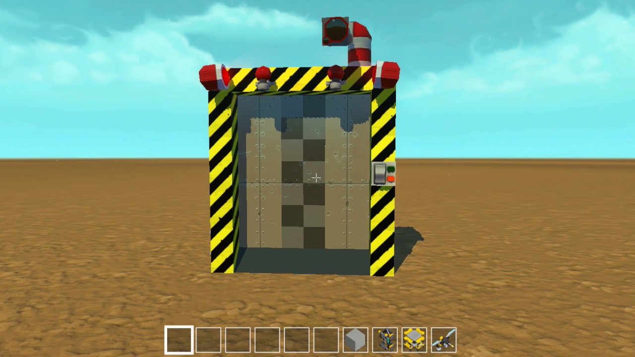 Scrap Mechanic - Alarm system for lockable door - YouTube