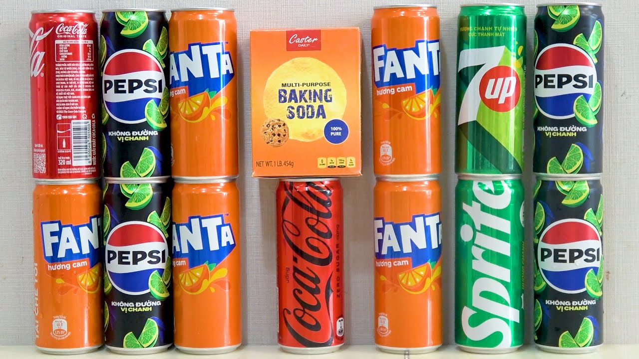 Satisfying video: Coca Cola, Pepsi, Fanta vs soda [Toy CoCa] - YouTube