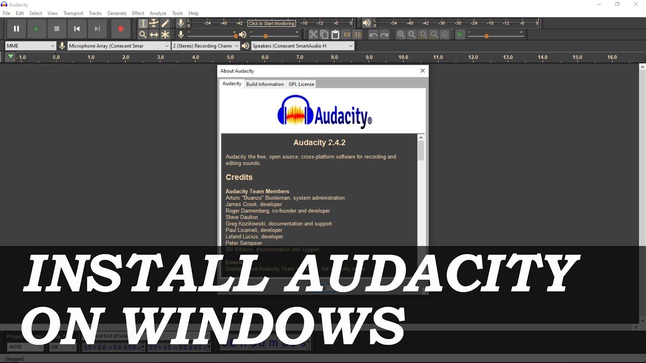 HOW TO Install Audacity on Windows 10 - YouTube