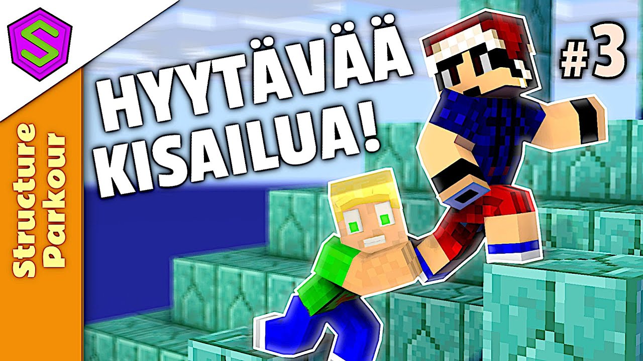 Vaikeita Hyppyjä Vesitemppelissä! | Minecraft Structure Parkour w ...