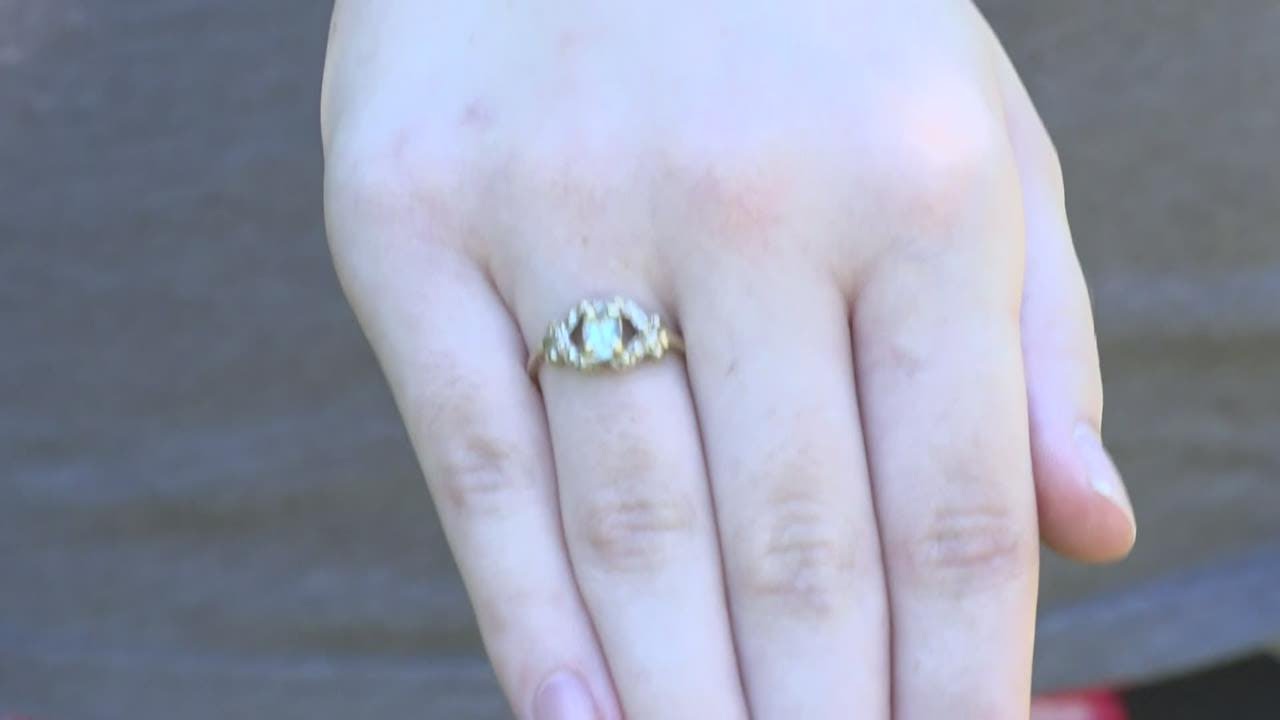 Lost ring found months later wrapped around garlic plant - YouTube
