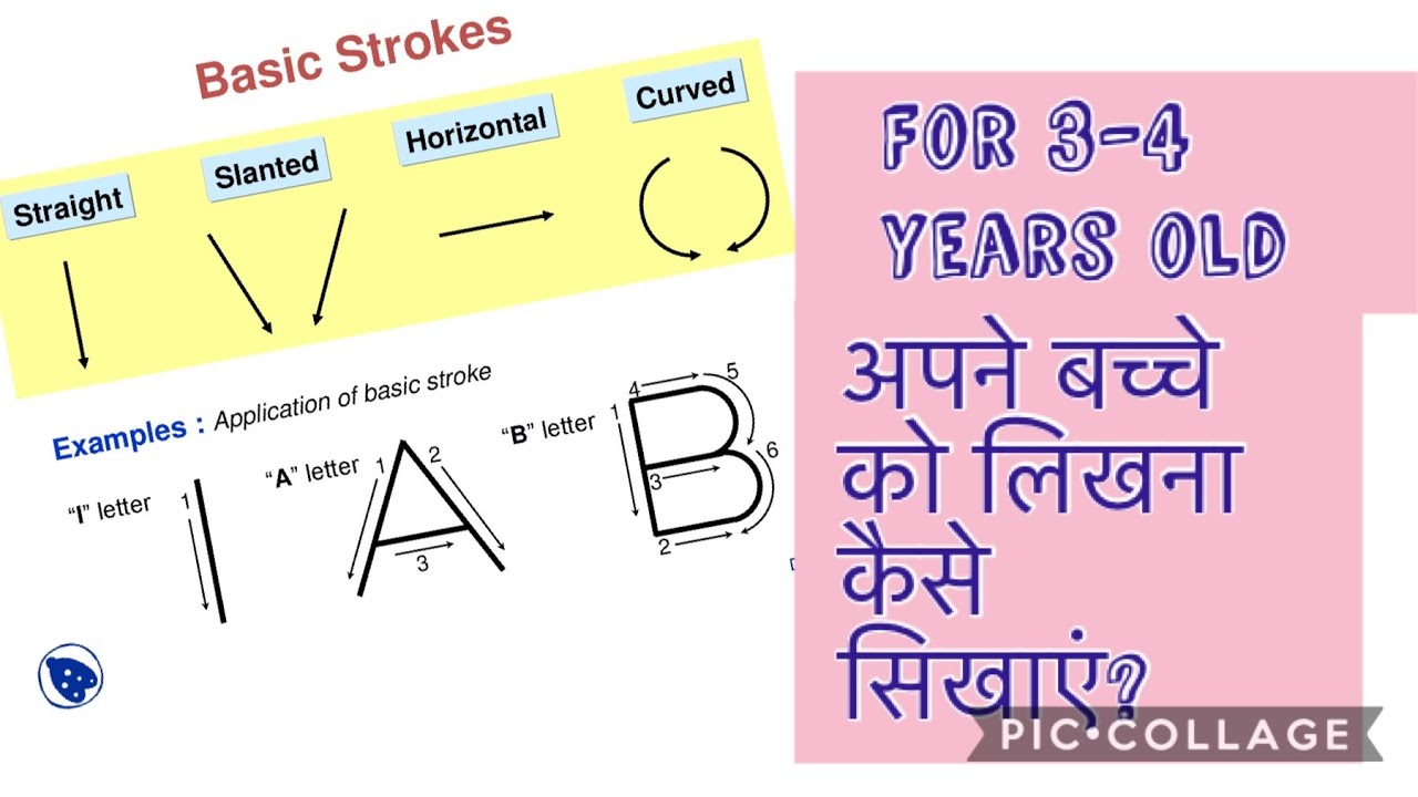 Basic writing patterns | For Toddler | Prep schooling| nursery ...