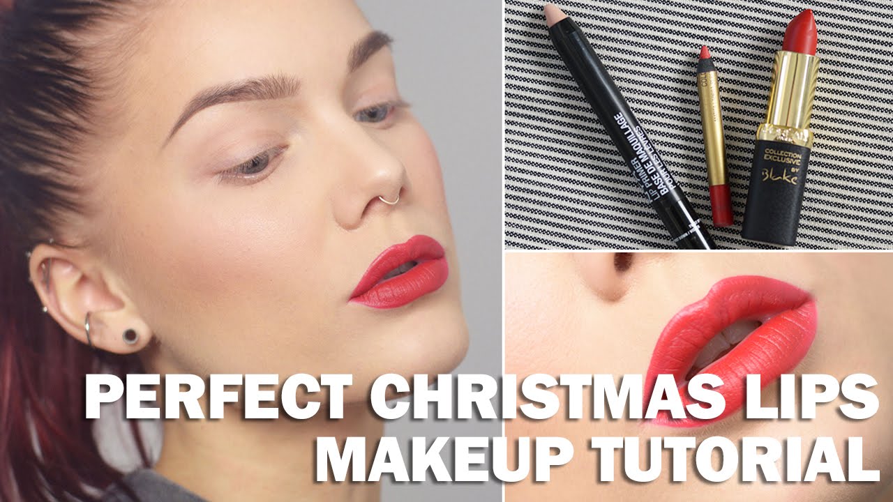 Perfect Christmas Lips (with subs) - Linda Hallberg Makeup Tutorials ...