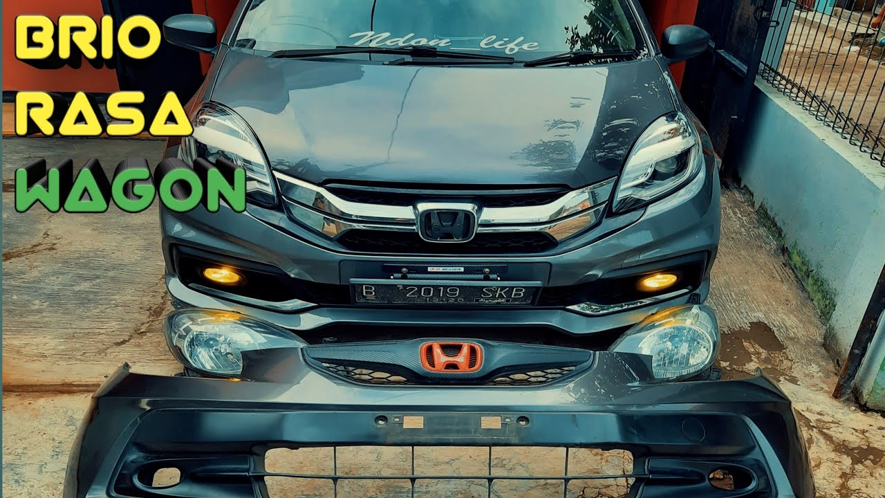 HONDA BRIO E 2015 UPGRADE BUMPER MOBILIO RS - YouTube