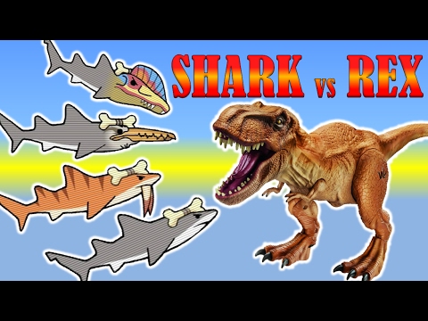 T REX GAMES FOR KIDS: LA Rex +Prehistoric Shark |Newbie Gaming - YouTube