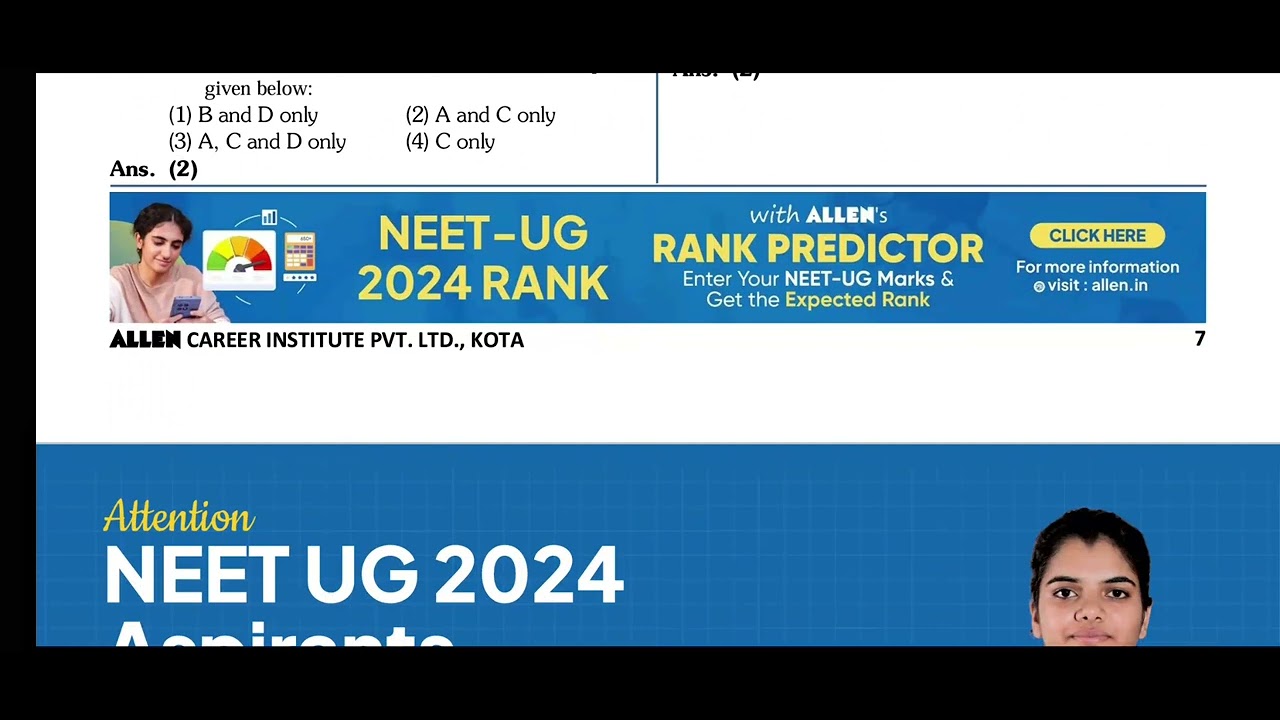 ALLEN answer key Code Q R S T | Physics Paper Analysis neet 2024 | neet ...