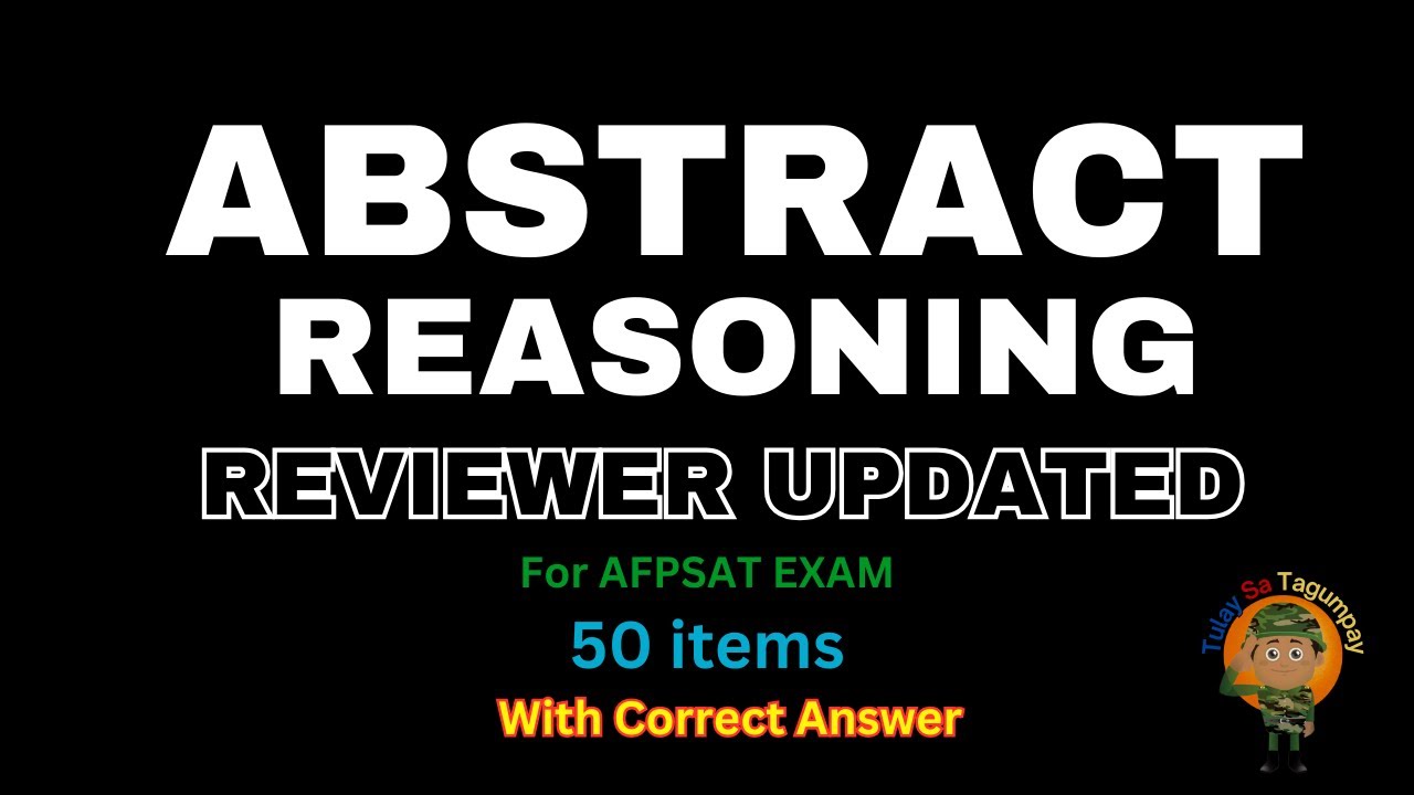 FREE AFPSAT Reviewer (UPDATED ABSTRACT REASONING- w/ Answer) - YouTube