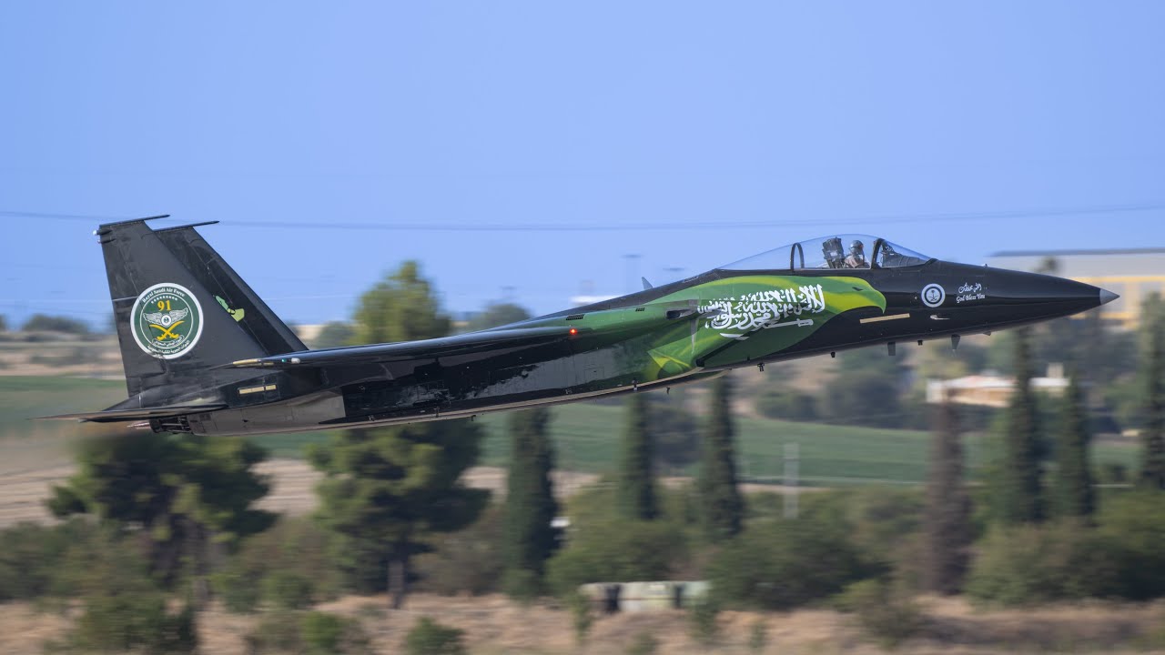 F15 Royal Saoudi Air Force Athens Flying Weeks 16 Sept 2022 - YouTube