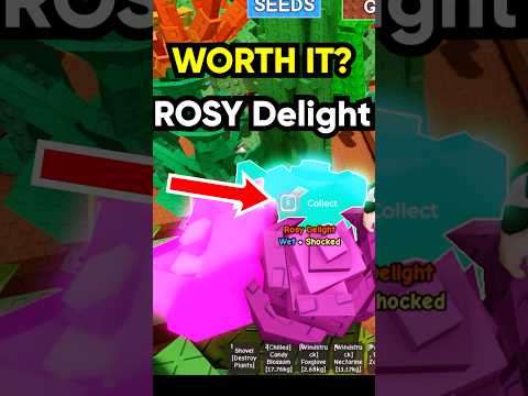 ROSY DELIGHT Plant is OP in ROBLOX Grow a Garden #growagarden #roblox