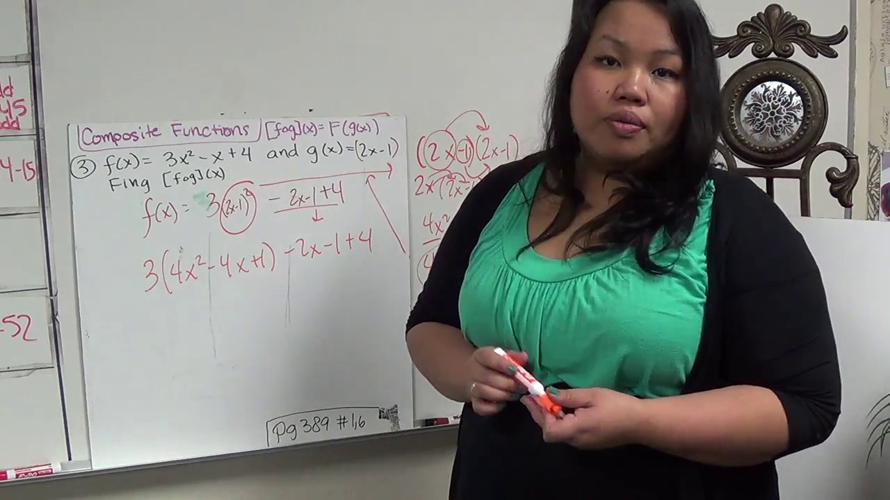 Algebra2 6.1 Operations on Functions - YouTube