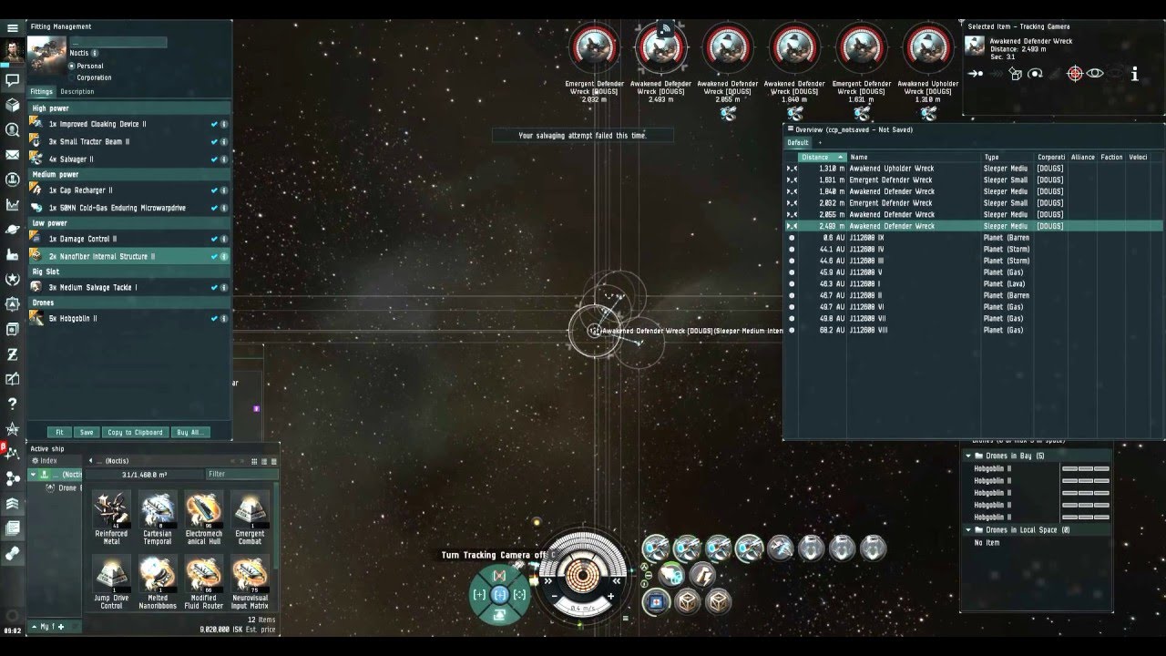 EVE Online: Worm Hole Life - Sleeper Salvage - YouTube