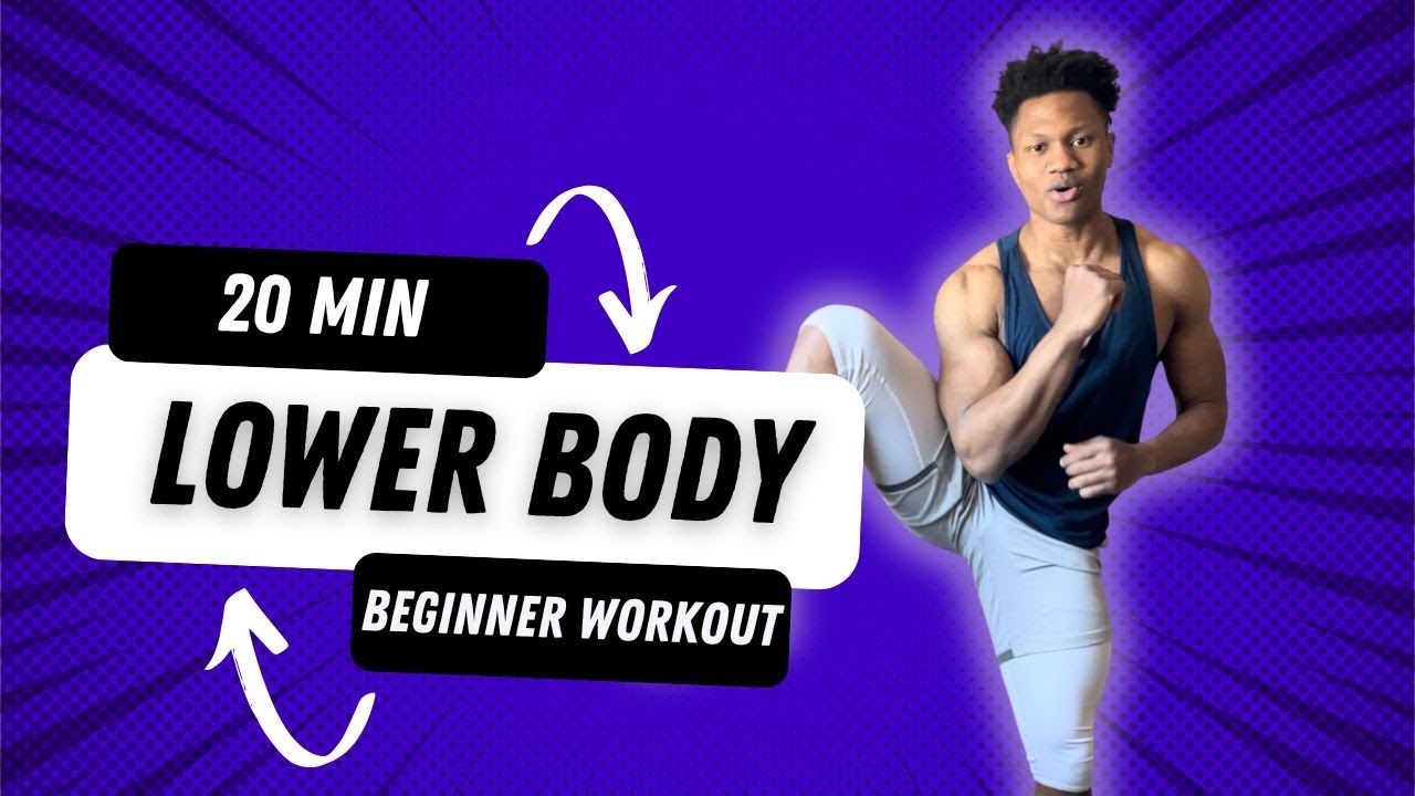 20 Min Bodyweight Lower Body Workout - Full Body Cardio, No Equipment ...