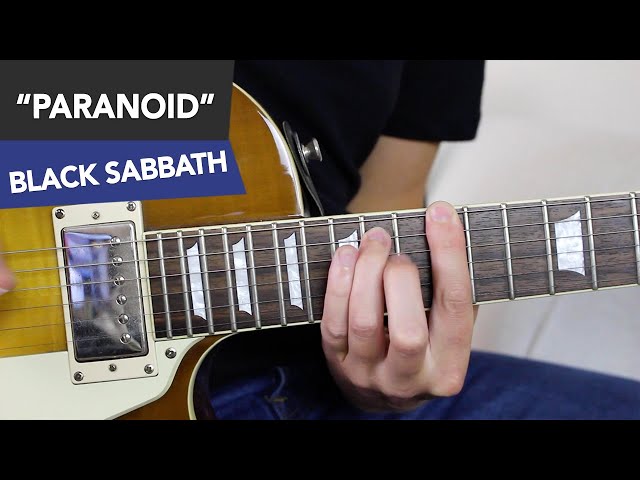 Paranoid Guitar Chords