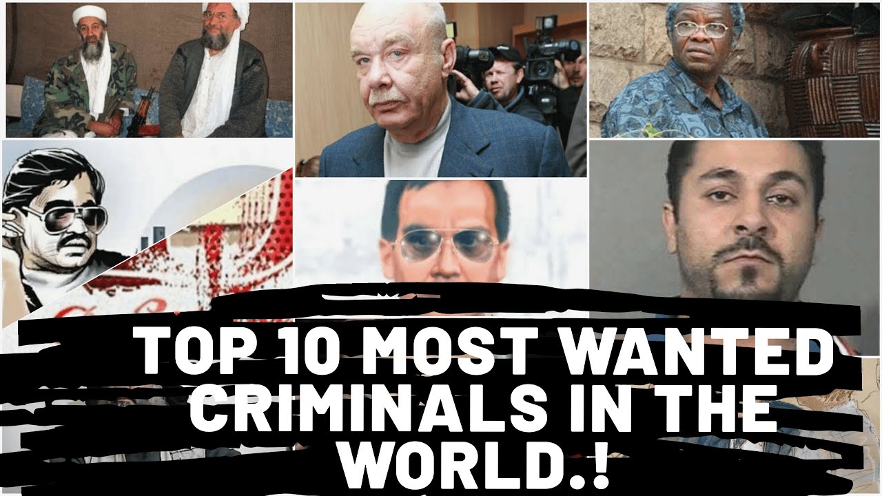 Top 10 most wanted criminals in the world ||uniqueangelproductions ...