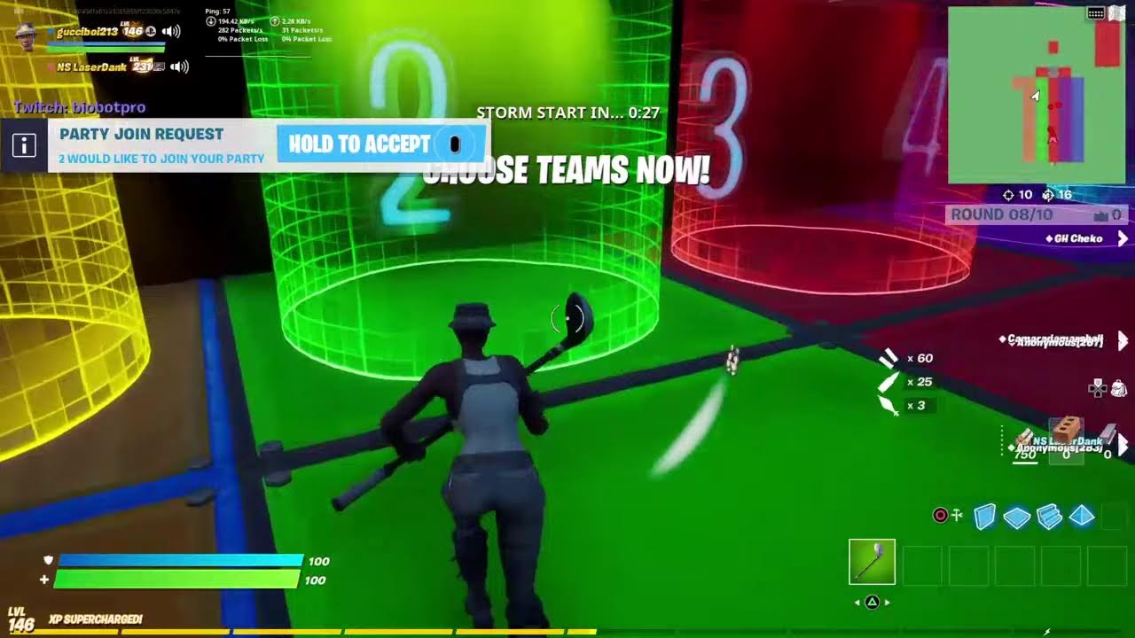 Fortnite with a Wanigade wader - YouTube