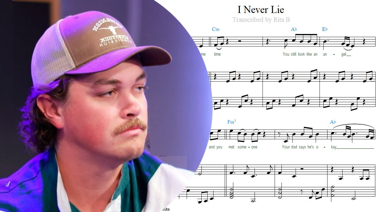 Zach Top — I Never Lie — Piano Sheet Music - YouTube