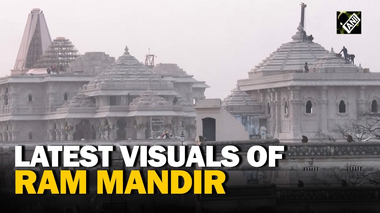 Watch: Latest visuals of Ayodhya Ram Mandir as consecration ceremony ...