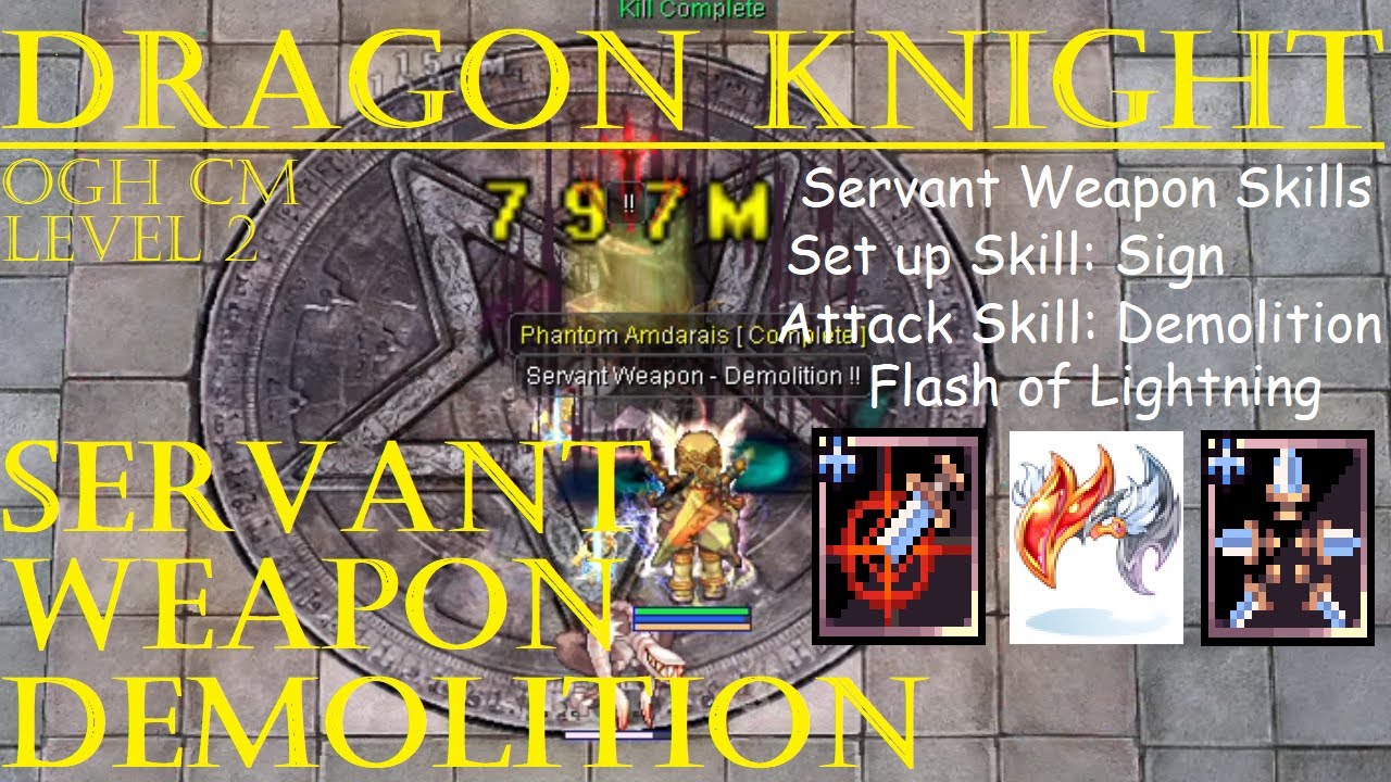[iRO Chaos] Servant Weapon - Demolition ft. Flash of Lightning | Dragon ...