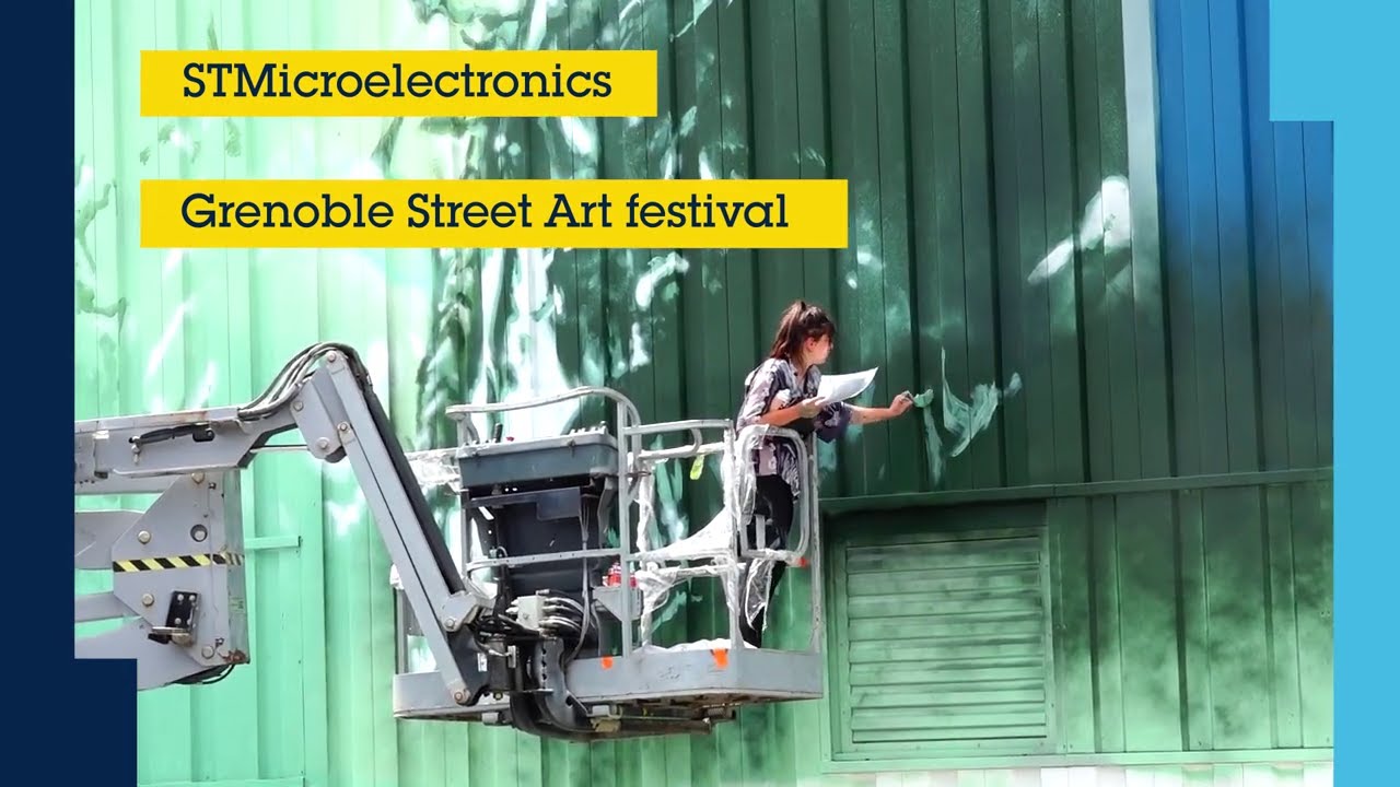 STMicroelectronics - Grenoble street art festival - YouTube