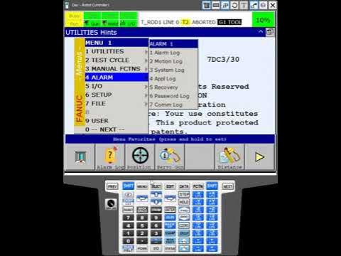 Teach Pendant Fanuc Accès aux menus #3 - YouTube