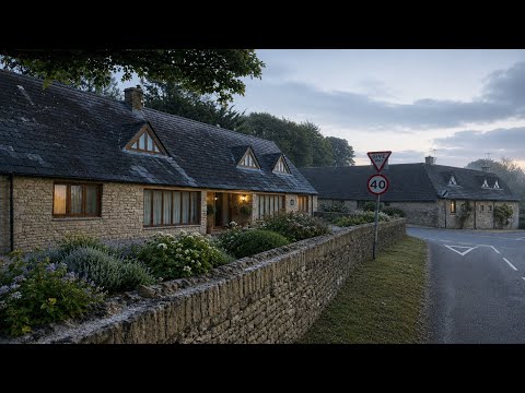 A Beautiful English Village Before the Day Begins