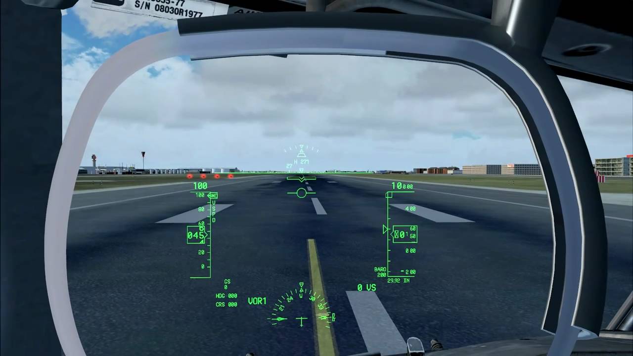 PMDG 737NGX HUGS (head-up guidance system) demo HD - YouTube