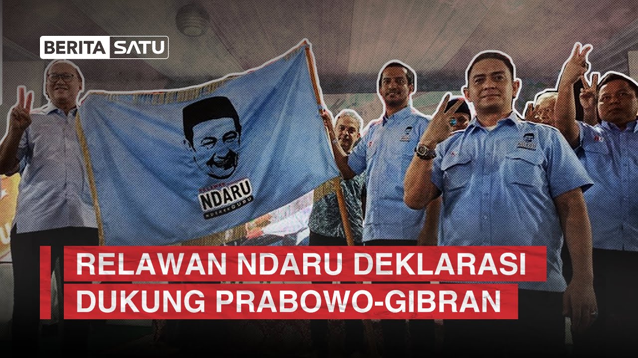 Relawan Ndaru Deklarasi Dukung Prabowo-Gibran - YouTube