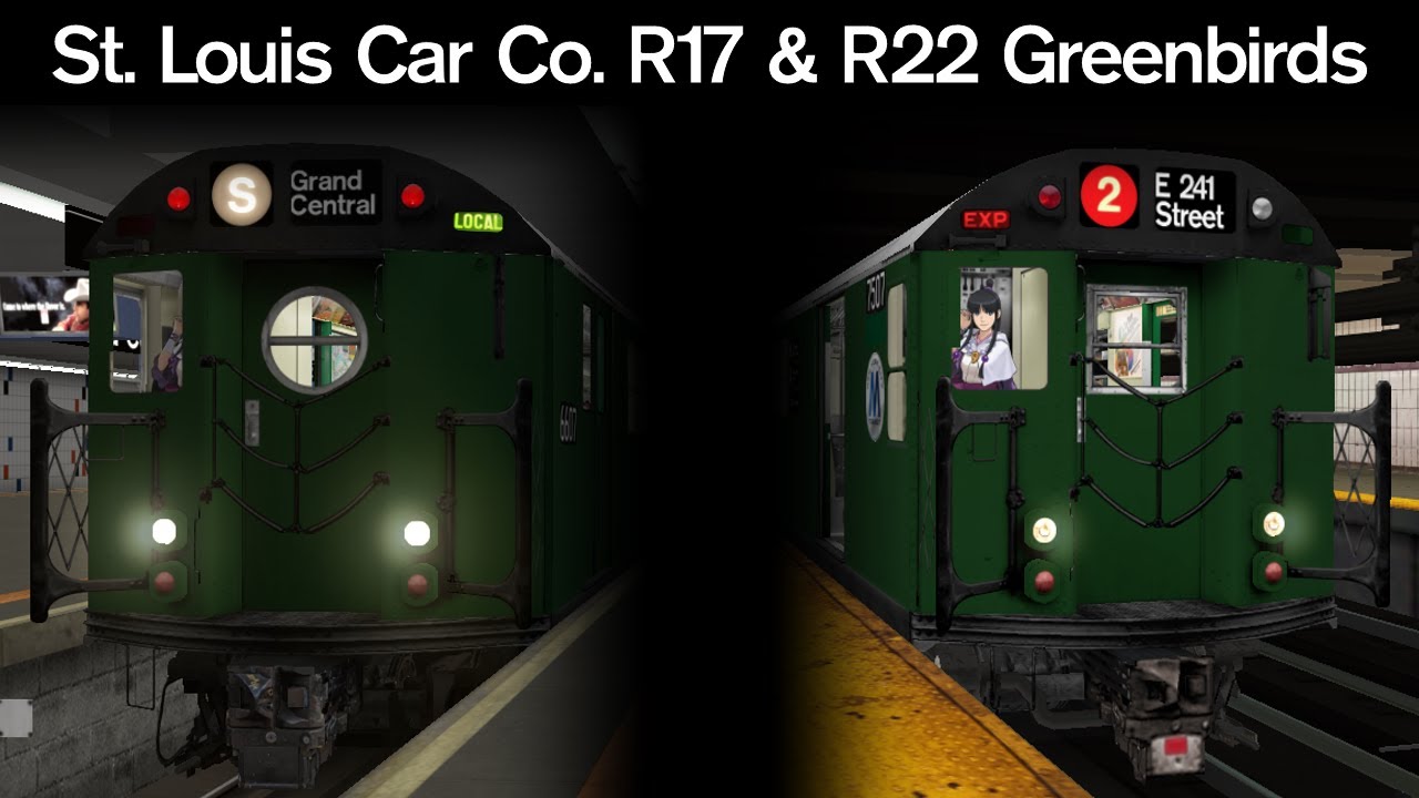 Operating R17 & R22 ‘Greenbirds’ on the (2) and 42nd Street Shuttle ...