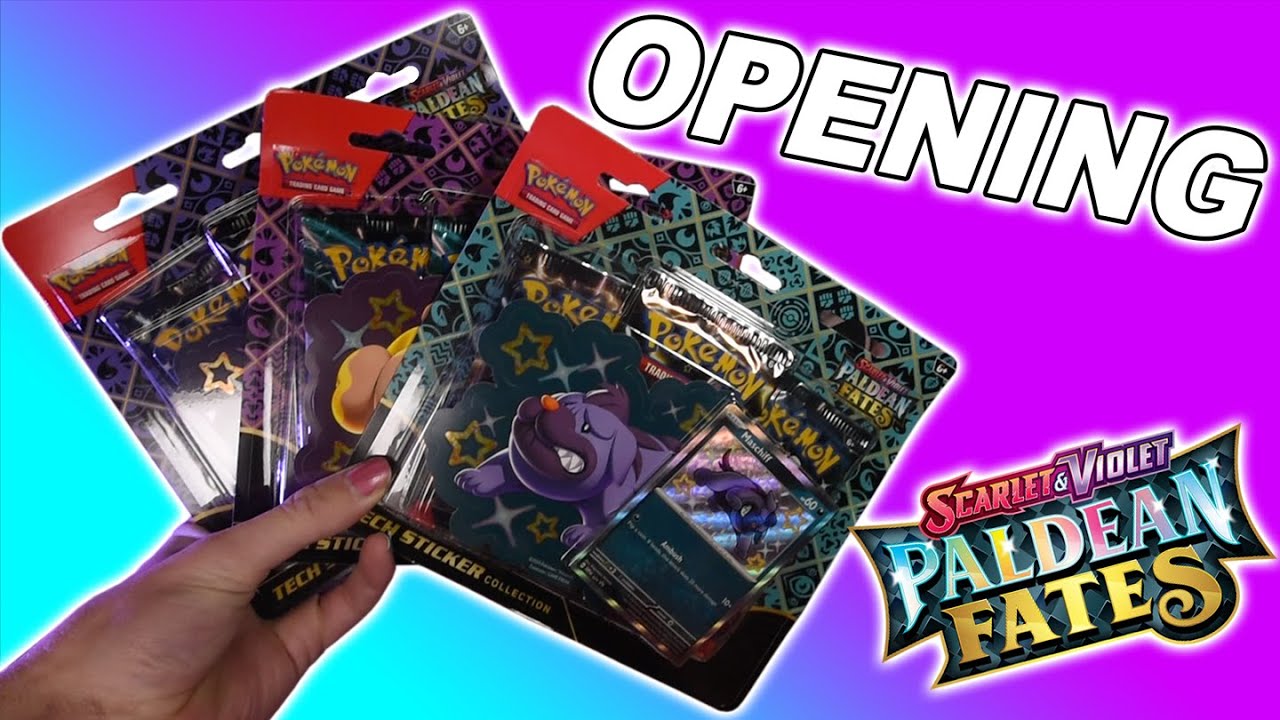 Opening All 3 Paldean Fates Tech Sticker Collections - YouTube