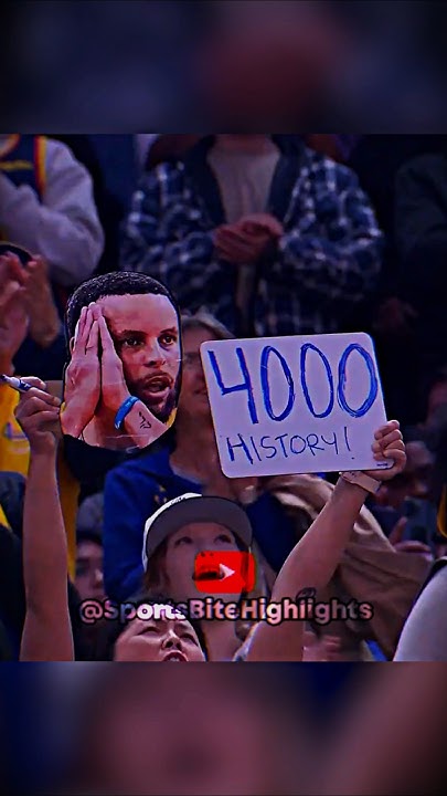Stephen Curry Makes HISTORY With 4000 Career Threes! 🔥#shorts - YouTube