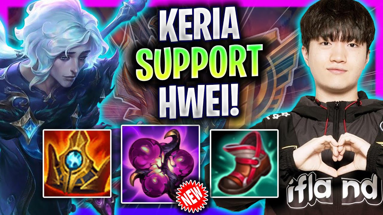 KERIA JUGANDO HWEI COMO SUPPORT! - T1 Keria Juega Hwei Support vs Rakan ...