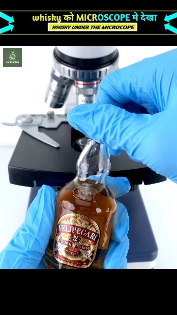 Whisky under the microscope looks amazing 😱|#shorts #viralvideo - YouTube