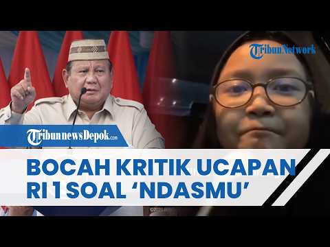 Viral Ucapan Prabowo Sebut Ndsmu saat Pidato Dikritik Bocah: Tolong Contohkan Baik ke Rakyat