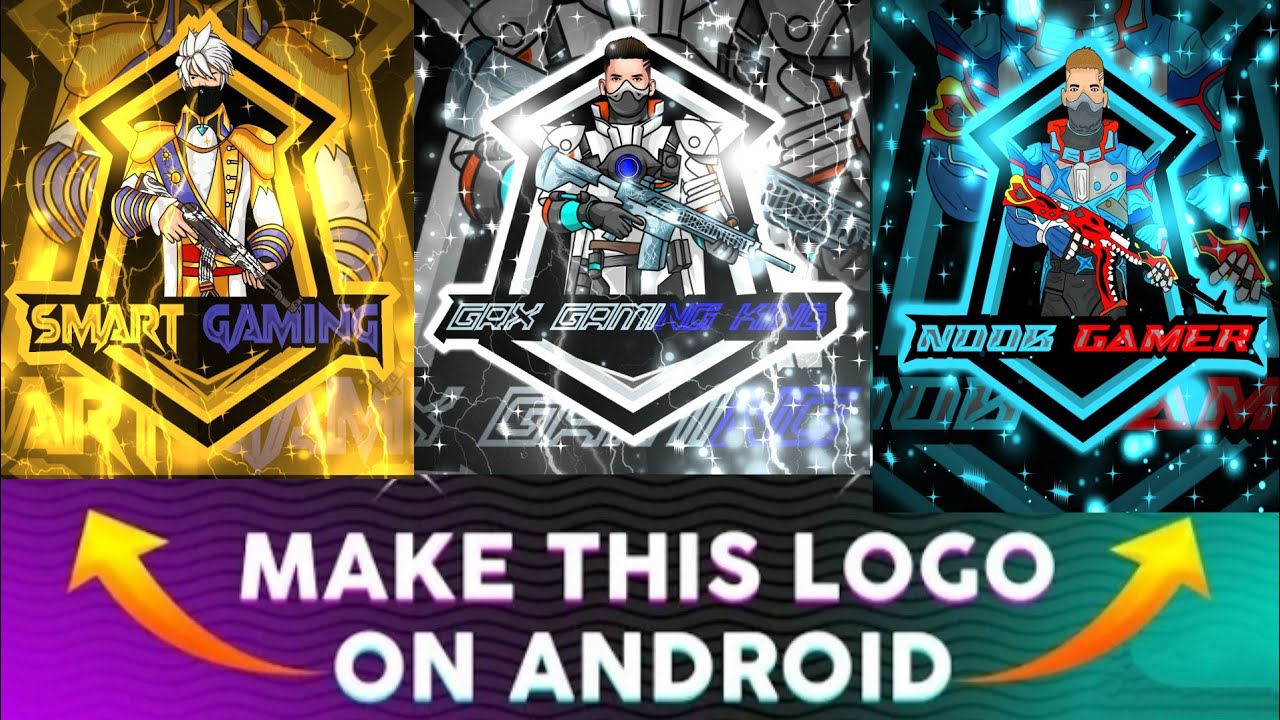 How To Make pubg /bgmi Mascot Logo in Android - YouTube