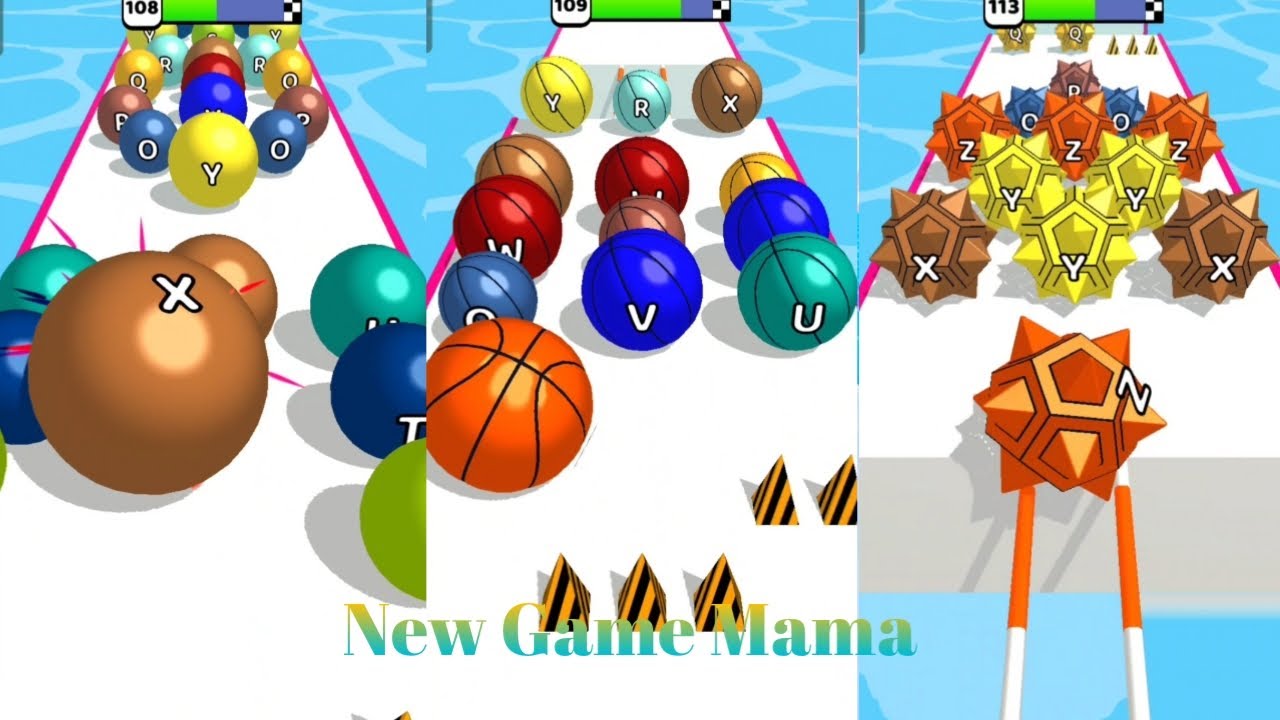 A-Z Run And Boll Run 🟠⚪🟢🟣🔴 Android ios game Funny video Android Mobile ...