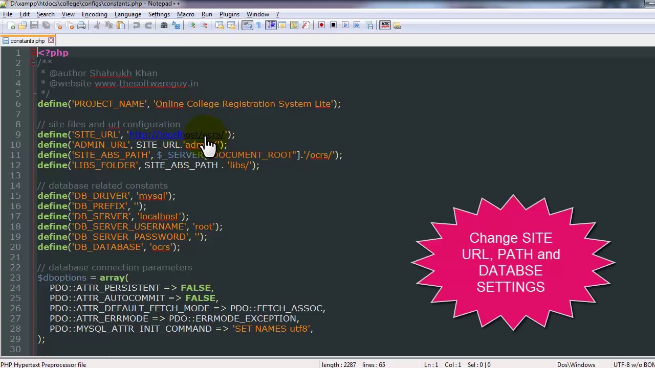 Online College Registration System Installation - YouTube