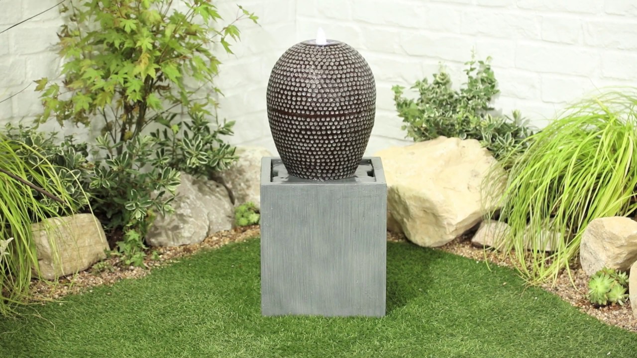 WF9811 - Dapple Cascade Water Feature with Lights - YouTube