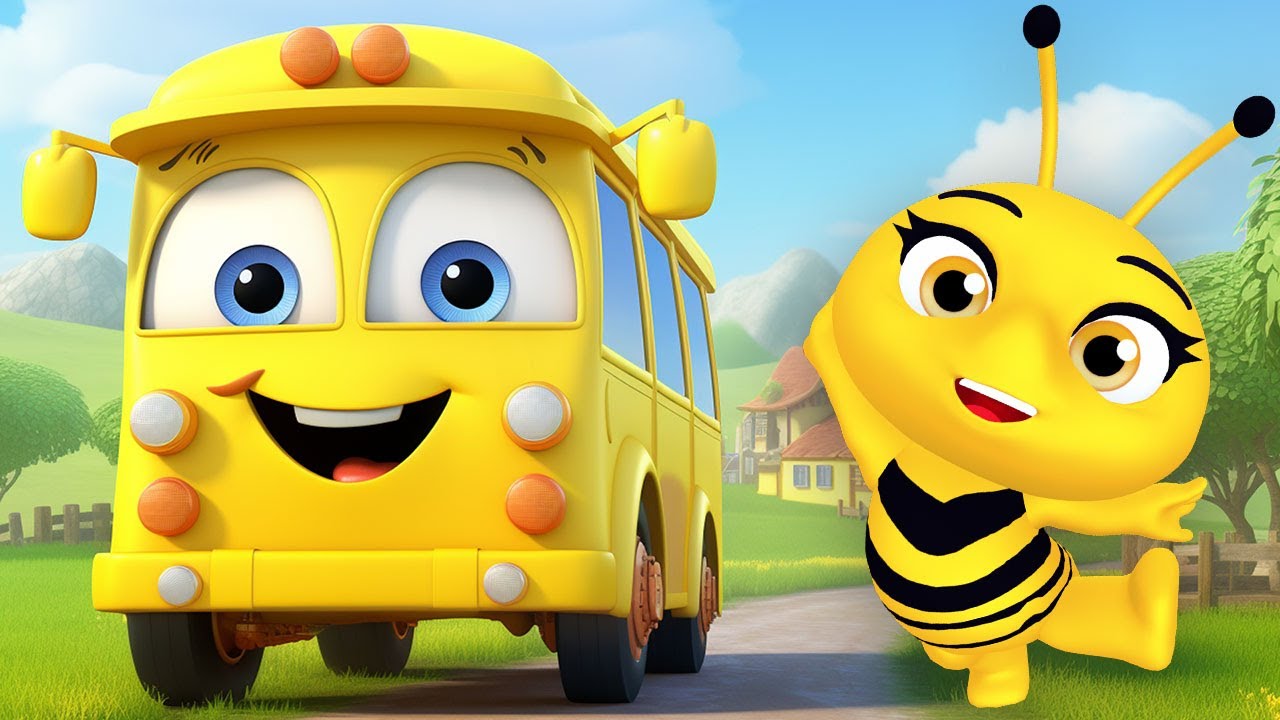 Wheels On The Bus - Kindergarten | Maya The Bee - YouTube