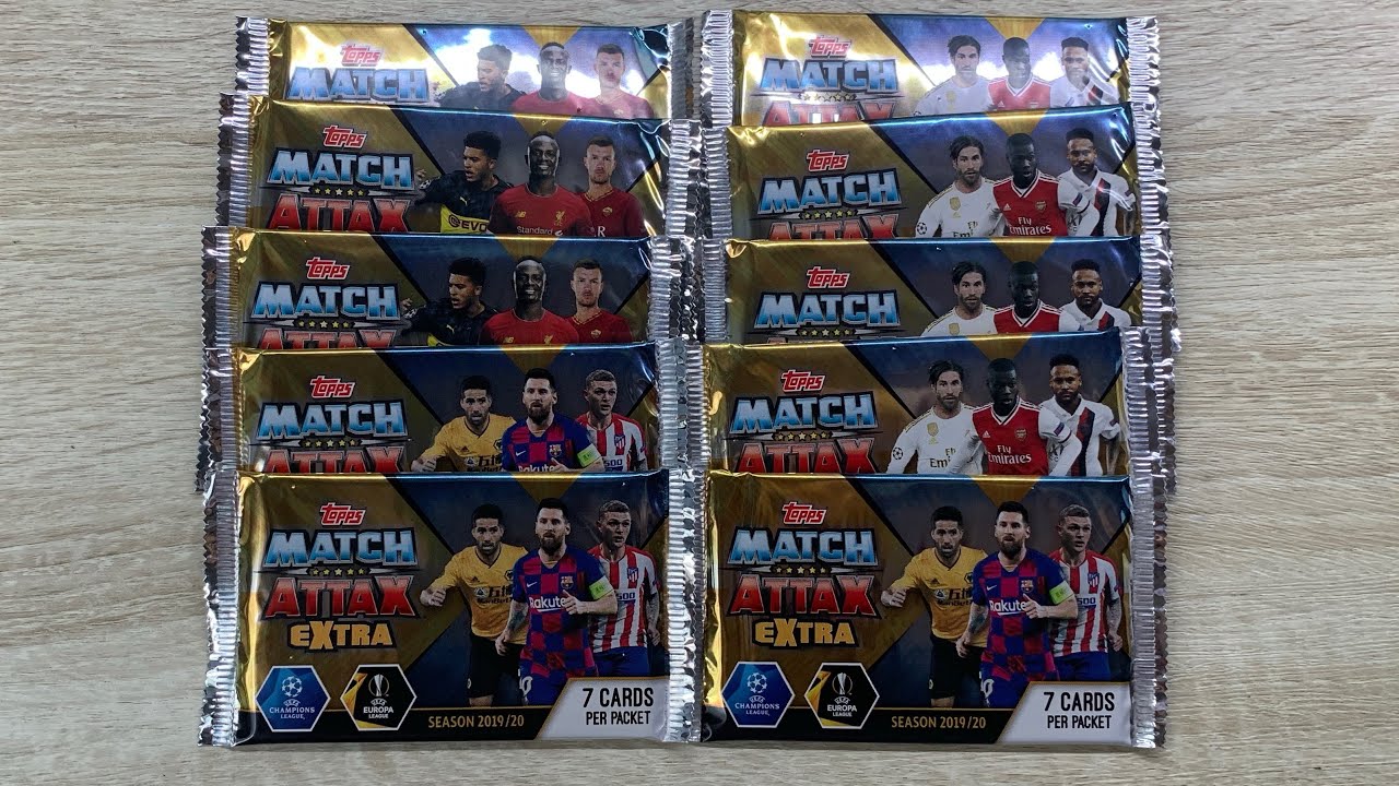 100 CLUB! ( 10 PACKS ) MATCH ATTAX EXTRA 19/20 - YouTube