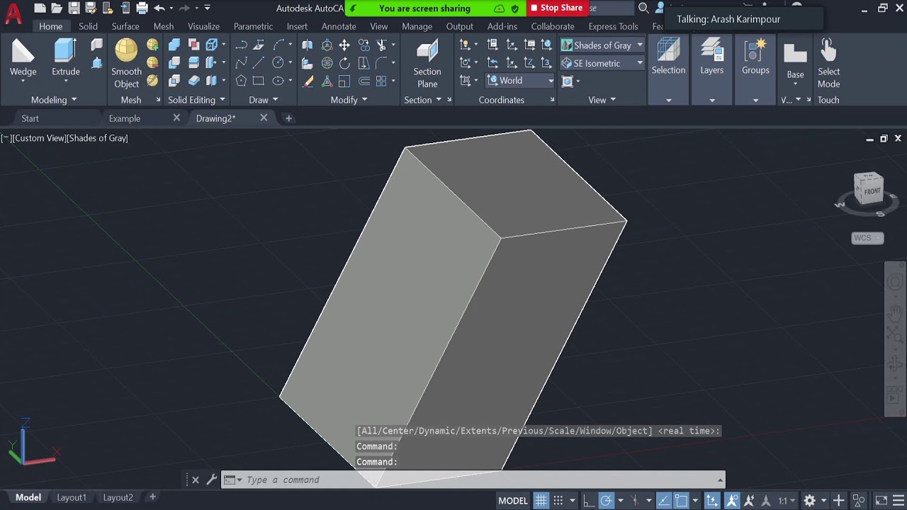 58: Presspull Along Edge (AutoCAD Tutorial) - YouTube