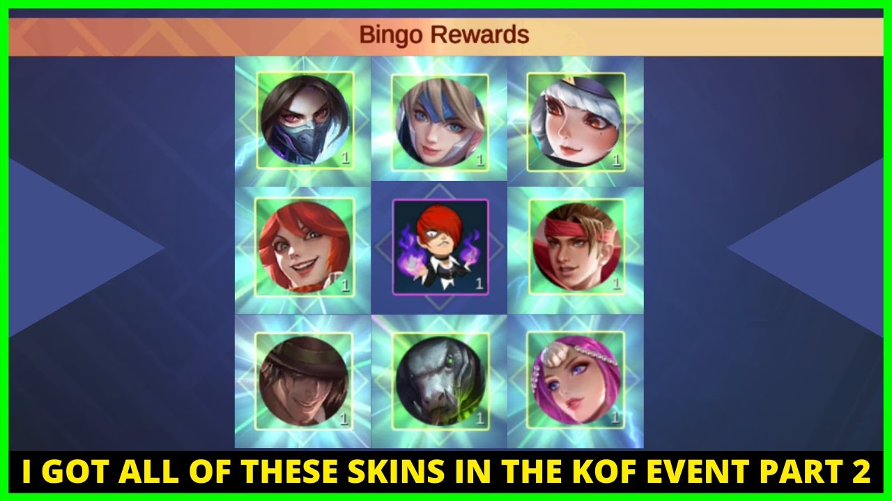 KOF BINGO PATTERN REVEALED | KOF DRAW 2021 | MOBILE LEGENDS KOF EVENT ...