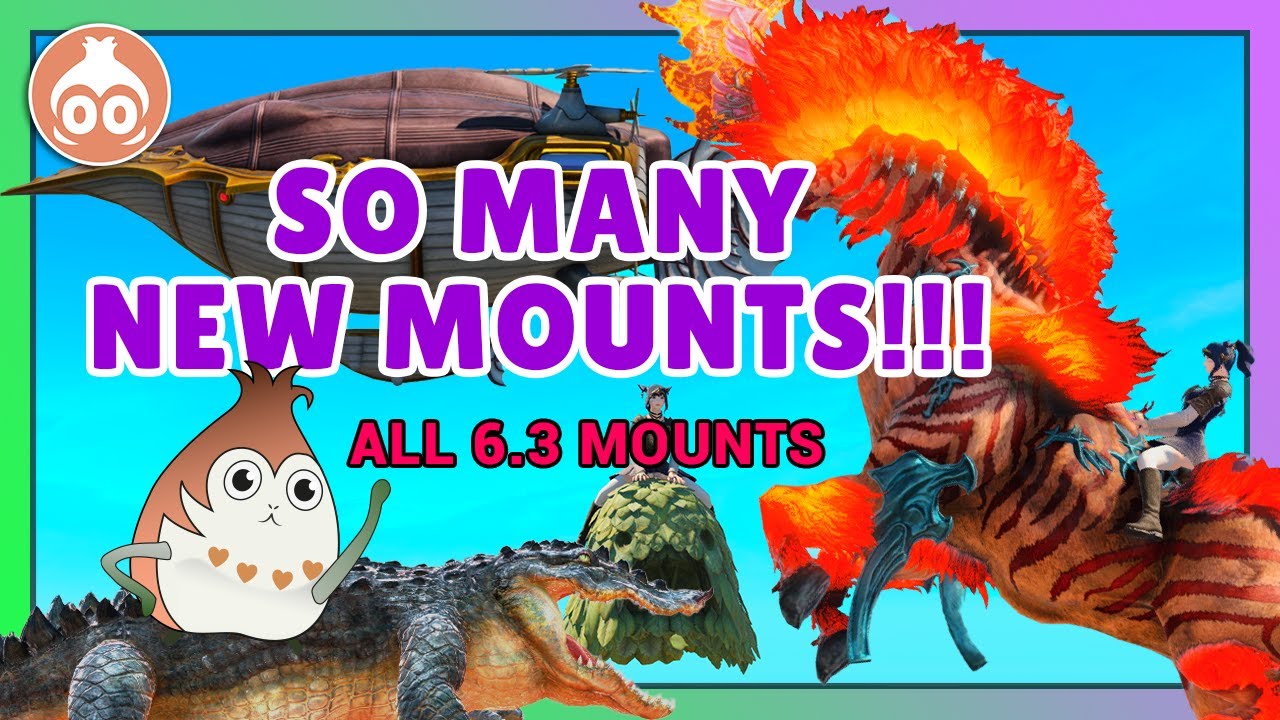 FFXIV | All New 6.3 Mounts and How to Get Them! - YouTube