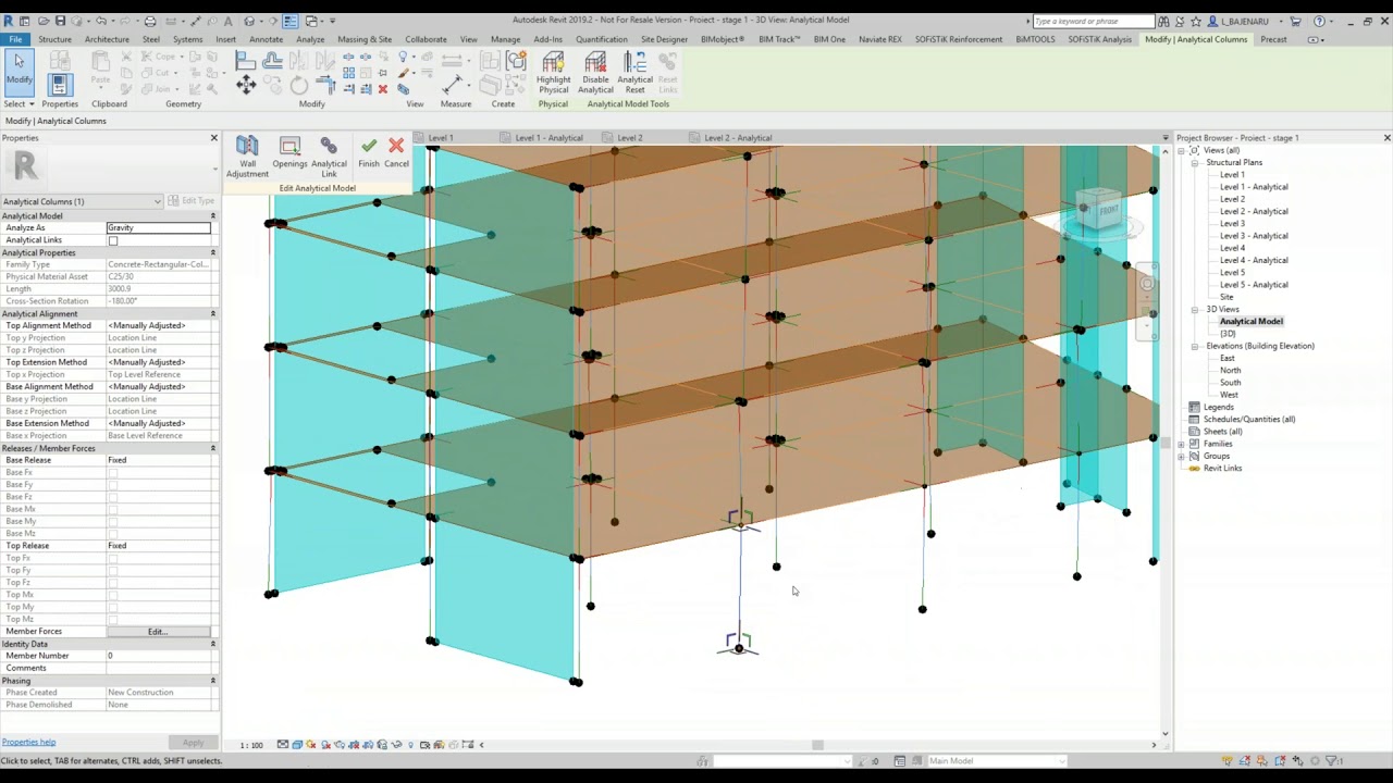 Autodesk Revit – Robot De la model la calcul si inapoi - YouTube