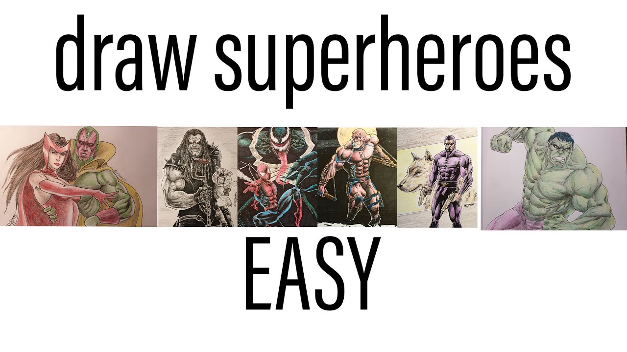 14 Easy Tips for Drawing a Muscular Comic book Body - YouTube