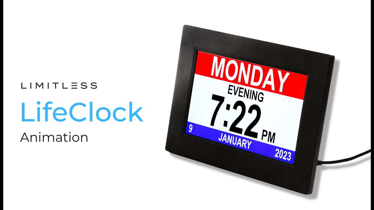 LifeClock Digital Calendar, Alarm Clock, Photo Frame, And USB Charger ...