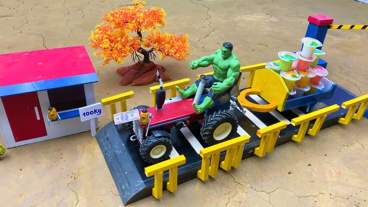 DIY mini tractor special bridge science project | heavy tractors ...