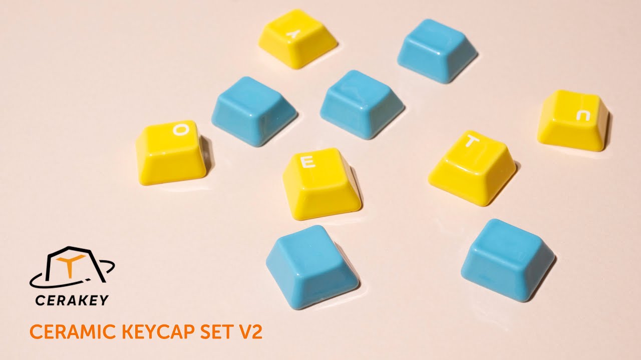 Ceramic Keycap Set v2 by CERAKEY - YouTube