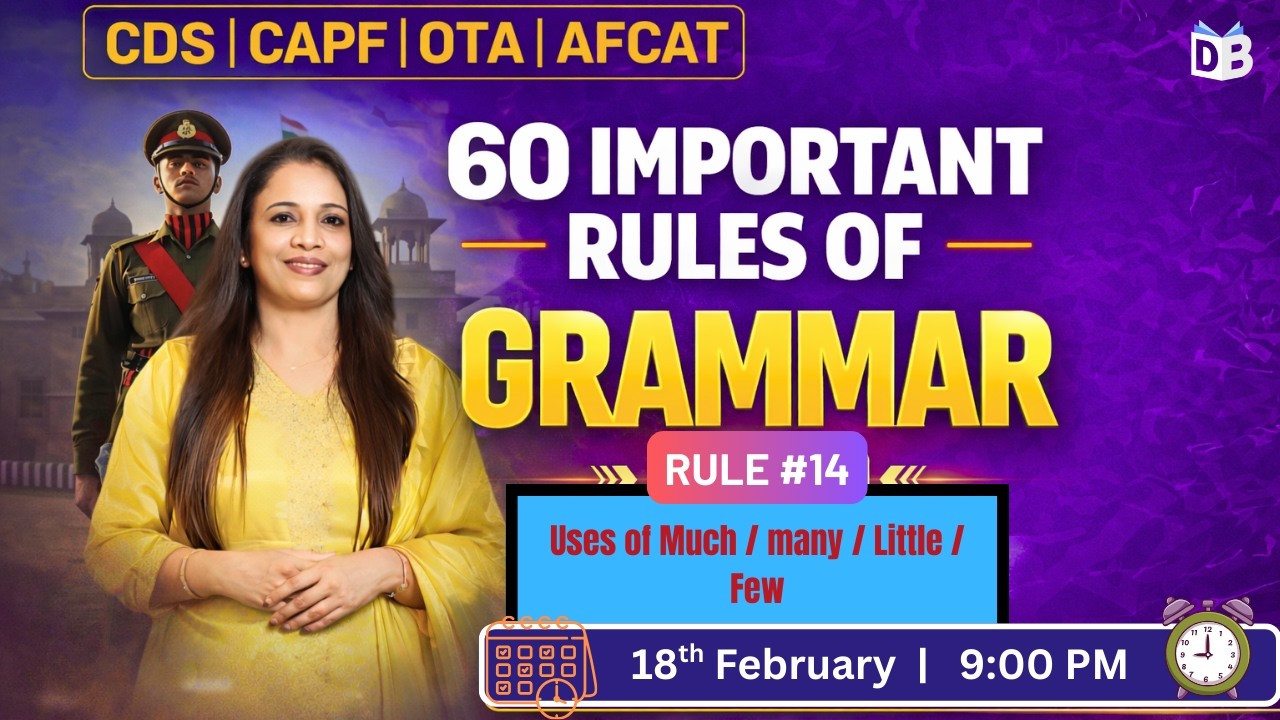 60 Grammar Rules | Uses of Much / many / Little / Few | Day-14 | CDS ...